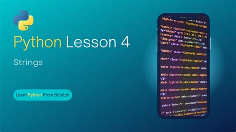 Python From Scratch Lesson 4 Pdf Python Strings Connect 4 Programming