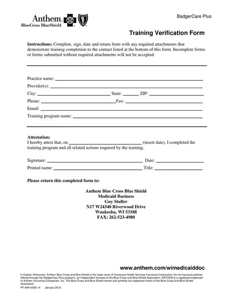 What Is A Training Verification Form Definition Uses Significance