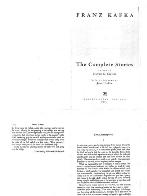 Kafka Metamorphosis Pdf