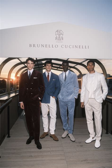 Brunello Cucinelli Unveils Special Capsule At Harrods Helideck