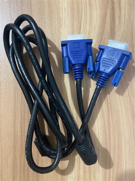 Vga Rgb Cable 1 5m Computers And Tech Parts And Accessories Cables And Adaptors On Carousell