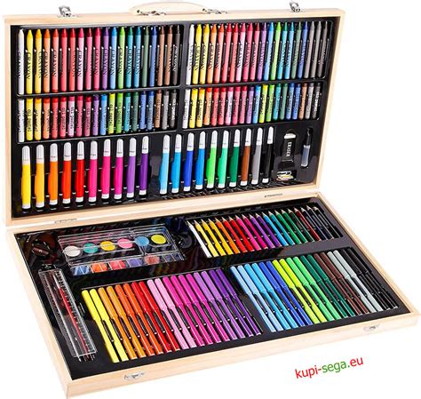 Комплект за рисуване 180 части Изкуство и творчество