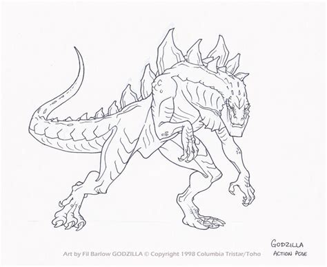 Godzilla Action Pose By Filbarlow On DeviantArt