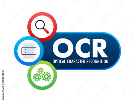 Ocr Optical Character Recognition Document Scan Process Of