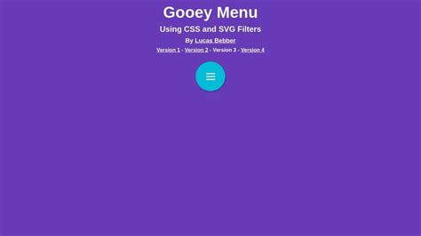 Css Gooey Menu Version 3
