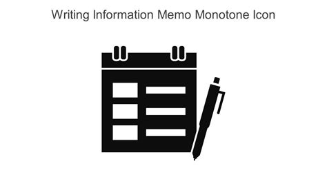 Writing Information Memo Monotone Icon In Powerpoint Pptx Png And Editable Eps Format PPT