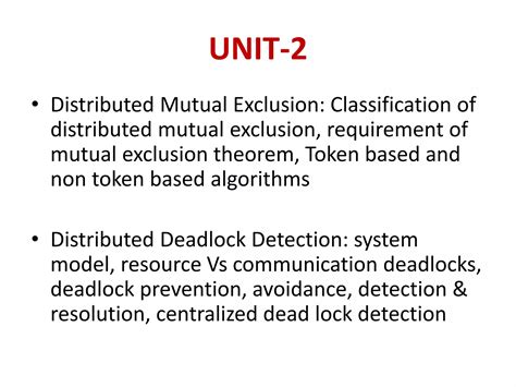 Distributed Mutual Exclusion And Distributed Deadlock Detection Pptx
