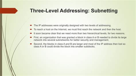 Lecture W5 Cn Ip Subnetting P2pptx