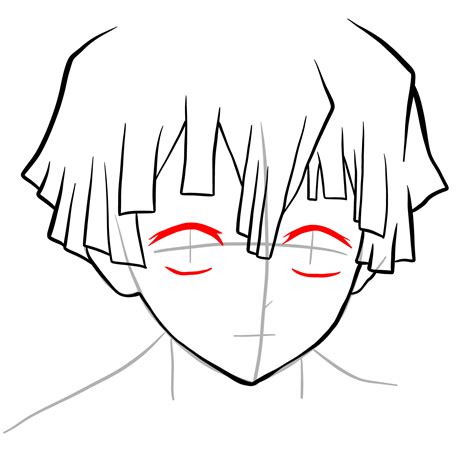 How To Draw Zenitsus Face Sketchok Easy Drawing Guides