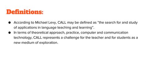 Computer Assisted Language Learning Pptx Education