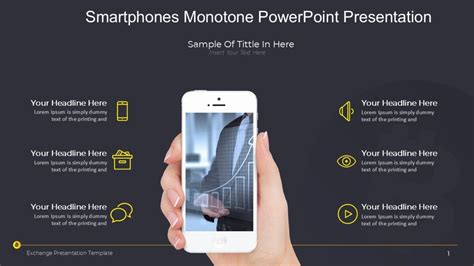 Smartphones Monotone Powerpoint Presentation Pptuniverse