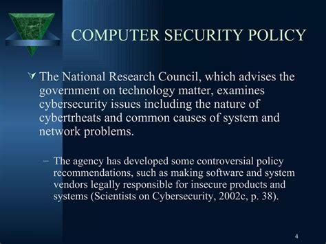 Computer Security Policy D Ppt