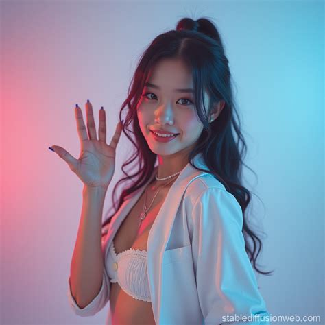 Cute K Pop Star Dance Performance Stable Diffusion Online