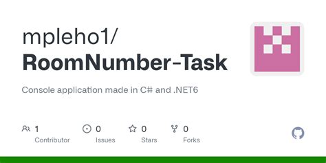 GitHub Mpleho1 RoomNumber Task Console Application Made In C And NET6