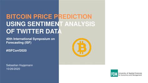 PDF Bitcoin Price Prediction Using Sentiment Analysis Of Twitter Data