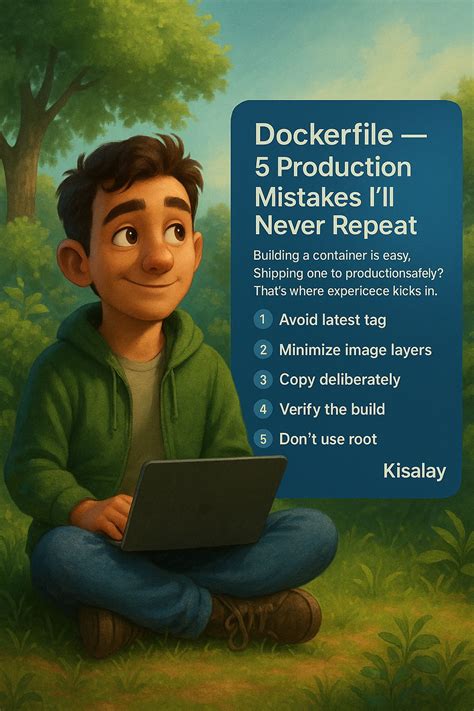 5 Dockerfile Practices For Safer Production Kisalay Srivastava Posted