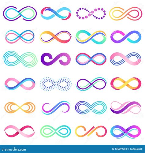 Colorful Endless Sign Infinity Symbol Limitless Mobius Strip And Infinite Loop Possibilities
