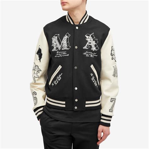 Amiri Ma Angel Varsity Jacket Black End Jp