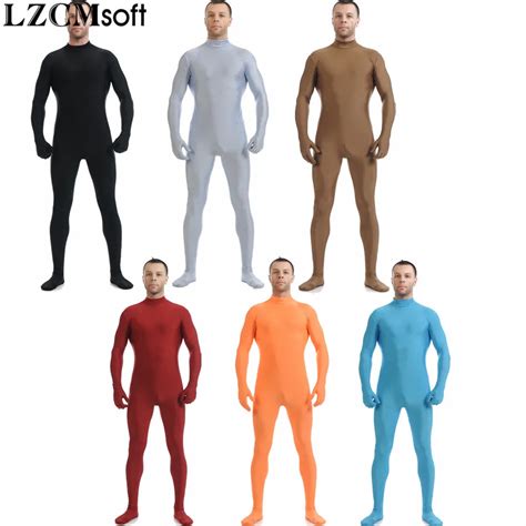 Lzcmsoft 22 Colors Unisex Lycra Spandex Zentai Headless Skin Tights