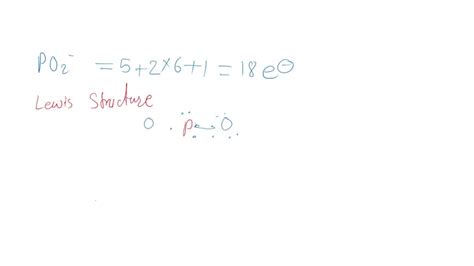 Solved Draw The Lewis Structure Of The Polyatomic Ion Po2 And Predict