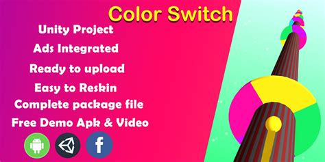 Color Switch Unity Source Code Complete Project By Gamezone Codester