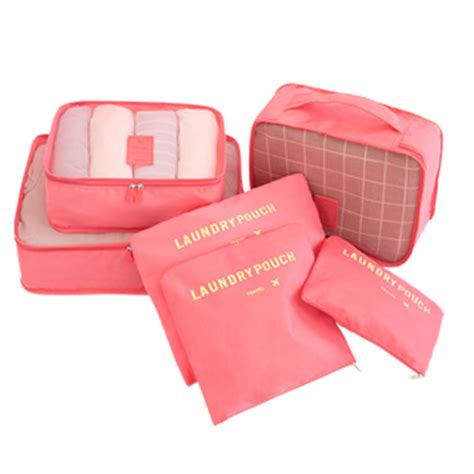 6종 여행용파우치 세트 행사사은품제작 6종 여행용파우치 세트 각인 제작 커스텀 인쇄 행사홍보물품