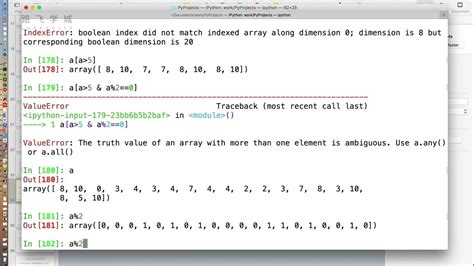 P13 金融量化分析 Numpy Array布尔型索引 Youtube