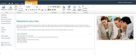 Azure And Co Adding A Custom Control To The Sharepoint 2010 Team Site Wiki Page Template Wkpstd