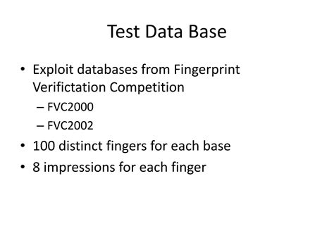Fingerprint Matching From Minutiae Texture Maps Com Pptx