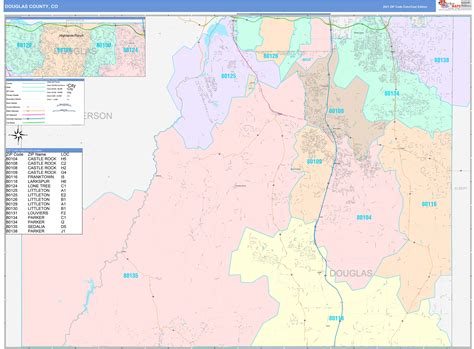 Douglas County Map Colorado