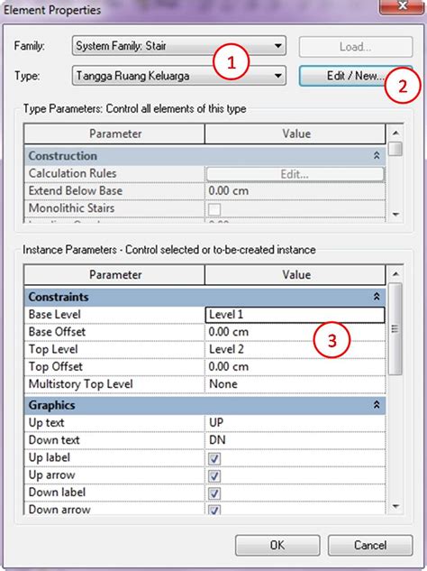 Elemen Properties Objek Revit Architecture ~ Kursus Revit Terjamin