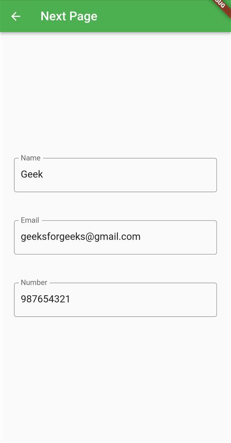 How To Import Data From One Page To Another In Flutter Geeksforgeeks