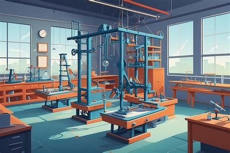 Premium Photo Physics Lab With Inclined Planes Vector Classic Apparatus