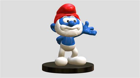 The Smurfs Papa Smurf 3d Printable Buy Royalty Free 3d Model By Sculptor101 2d0b993