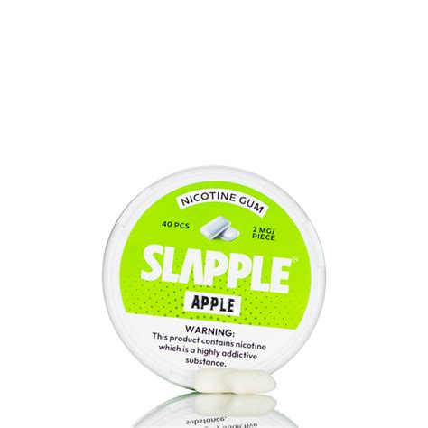 Slapple Nicotine Gum 40ct Tobacco Free Nicotine