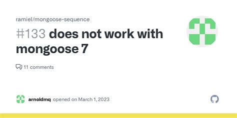 Does Not Work With Mongoose 7 · Issue 133 · Ramielmongoose Sequence