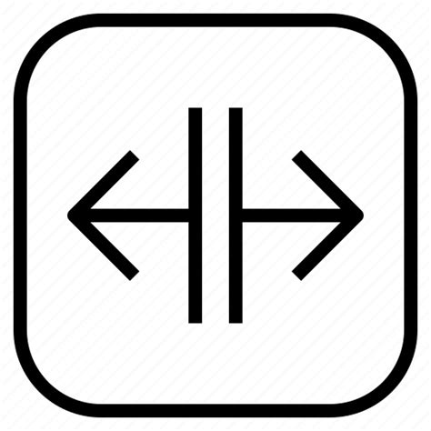 Arrow Direction Expand Maximize Resize Separate Split Icon