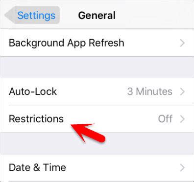 How To Enable And Use Restrictions On IOS Devices
