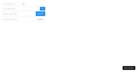 搜索框 Ant Design Vue3220 Codesandbox