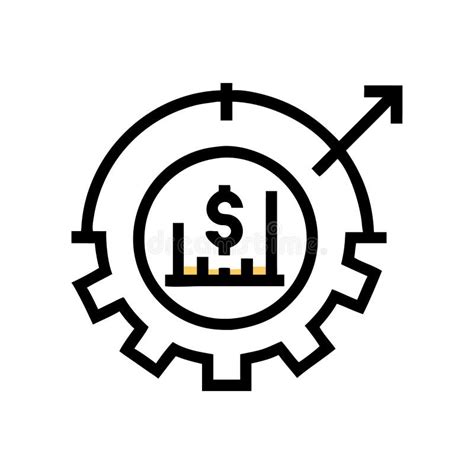 Icon For Measuring Financial Performance Stock Vector Illustration Of