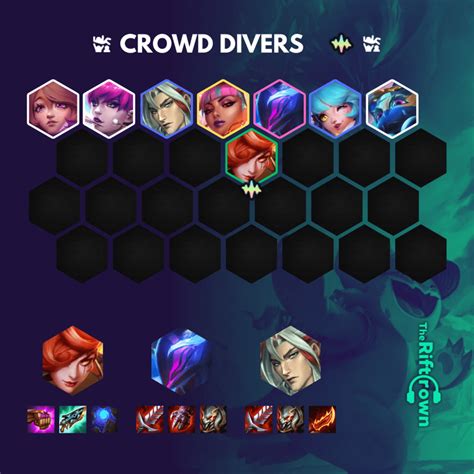 TFT Set 10 Crowd Diver Team Comp Best Units Headliner Items The Rift Crown