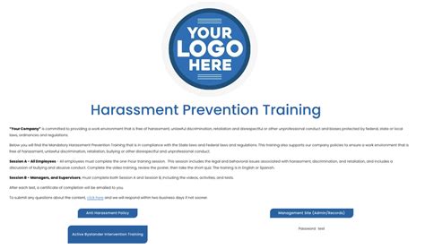 Massachusetts Harassment Training Requirements Training Video