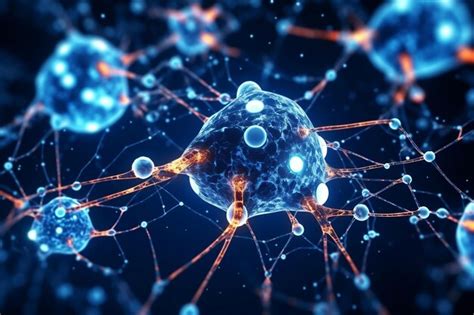 Premium Ai Image Atomic Neural Network Structure In The Brain Generative Ai