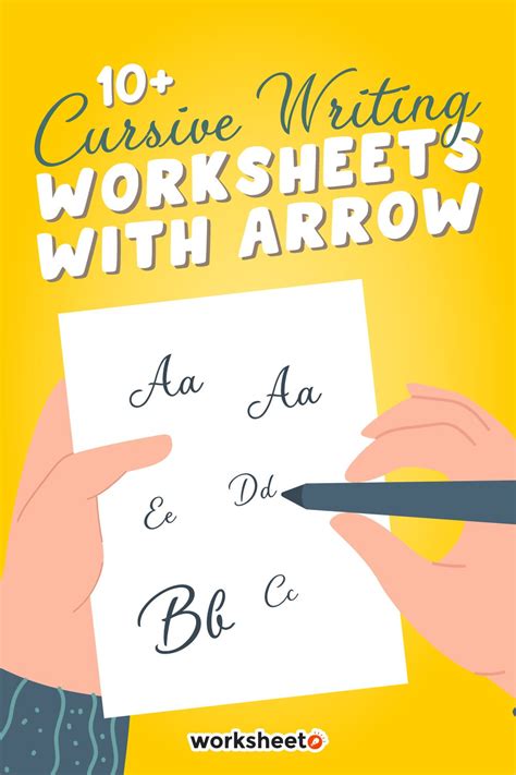 12 Cursive Writing Worksheets With Arrows Free Pdf At