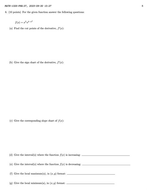 Solved Math 1325 Phw07 2023 09 30 1327 6 10 Points For
