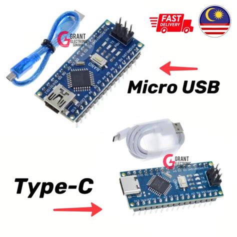 Nano V30 Ch340 Atmega328p Usb To Ttl Atmega328p Microcontroller