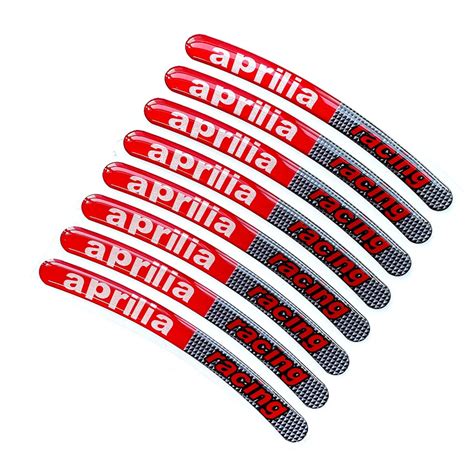 3d 젤 반사 오토바이 휠 허브 림 스트립 데칼 Aprilia Rs660 125 투아렉 Gt 50 8 개 티몬