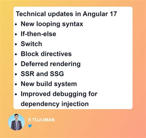 S Tujliman On Linkedin Angular17 Webdevelopment Techupdates Angularframework