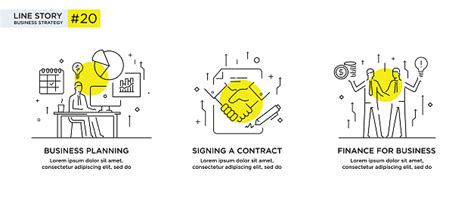 비즈니스 컨셉 일러스트 개념의 집합입니다 워크플로 성장 그래픽 비즈니스 개발 이정표 스타트업 선형 그림 아이콘 인포 그래픽입니다