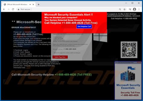 Microsoft Security Essentials Alert POP UP Scam Removal And Recovery Steps Updated